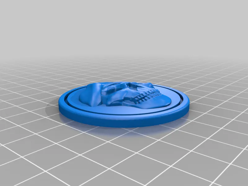 Soldier Skull Coin by KCWarthog3D | Download free STL model ...