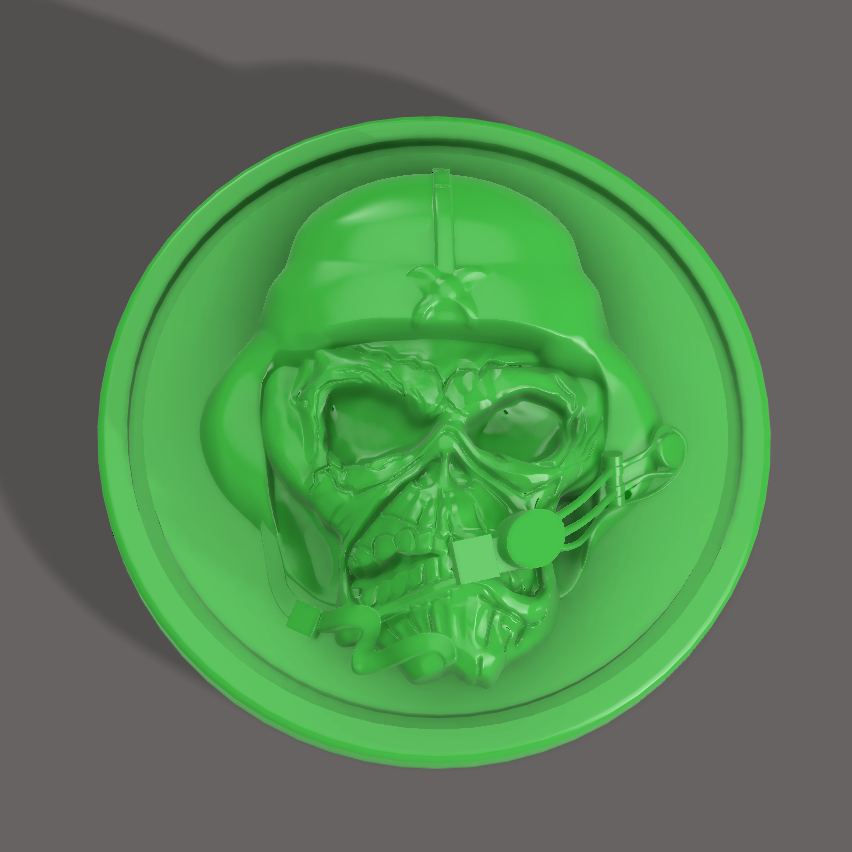 Skull Pilot Coin by KCWarthog3D | Download free STL model | Printables.com