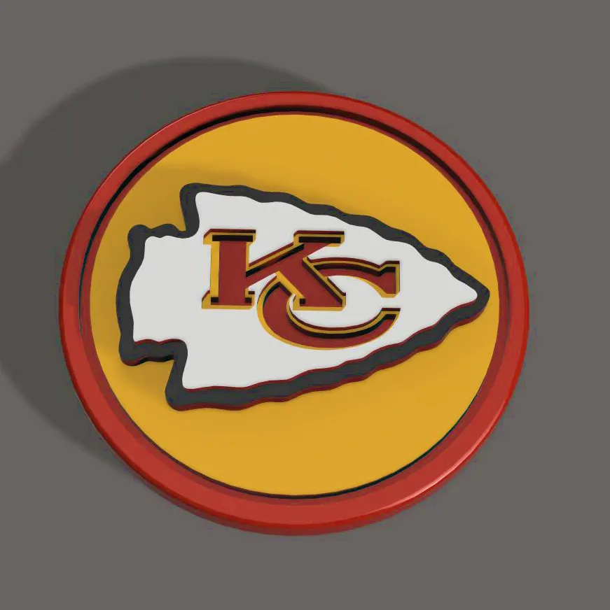 KC Chiefs Coin by KCWarthog3D | Download free STL model | Printables.com