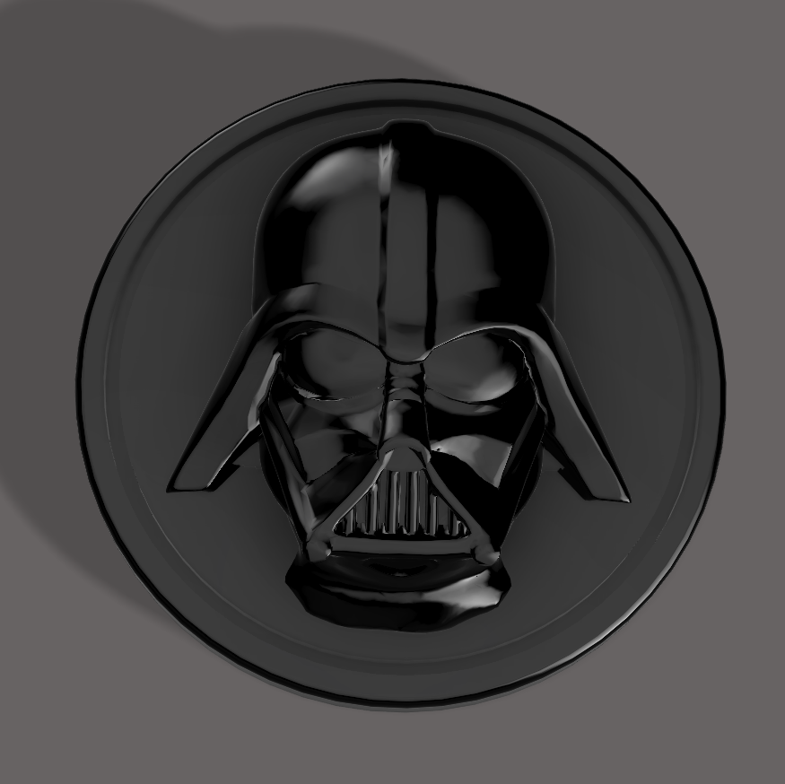 Darth Vader Coin by KCWarthog3D | Download free STL model | Printables.com