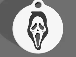 Scream Keychain by KCWarthog3D | Download free STL model | Printables.com