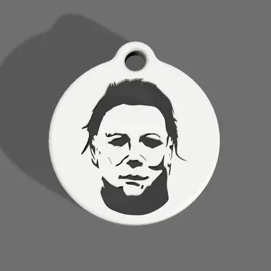 Michael Myers Keychain by KCWarthog3D | Download free STL model ...