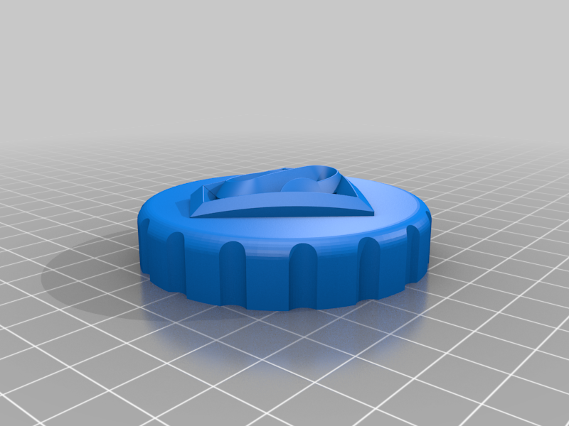 Superman - Stash Jar Lid by KCWarthog3D | Download free STL model ...