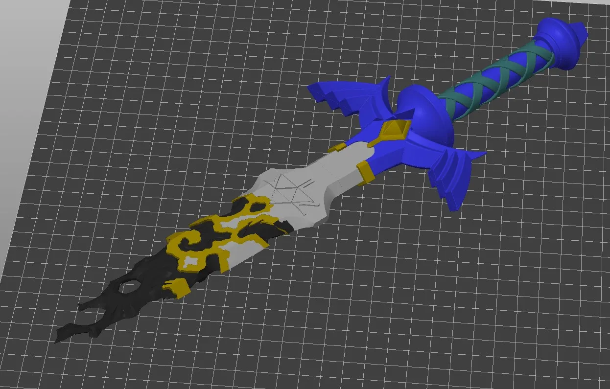 Corrupted Legend of Zelda Master Sword (TOTK) (Full Scale) by Tyler | Download free STL model ...