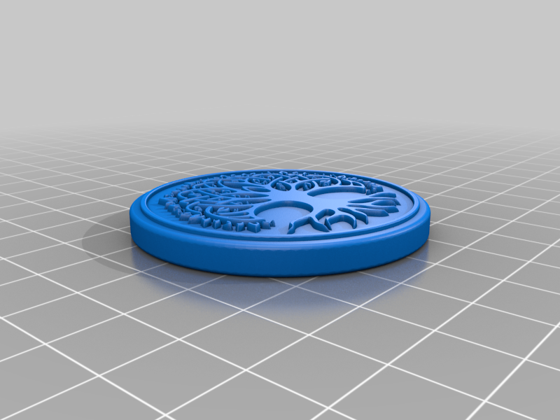 Celtic Tree Coin by KCWarthog3D | Download free STL model | Printables.com