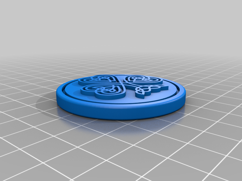 Celtic Shamrock Coin by KCWarthog3D | Download free STL model ...