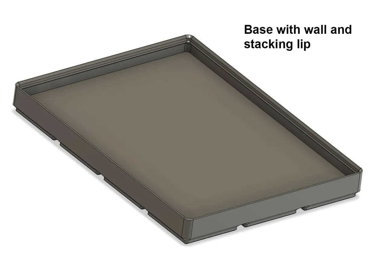Parametric Gridfinity Bottoms (Gridfinity model base) by InaniaEtVana ...