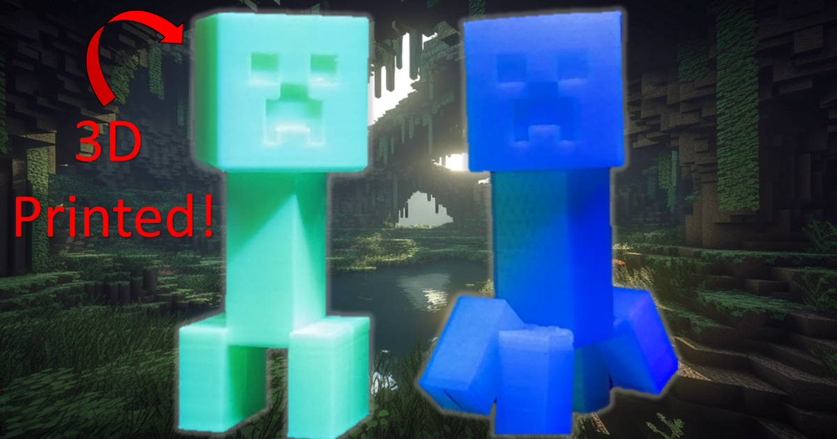 Minecraft Creeper – articulated and regular by Make It Lab | Download ...