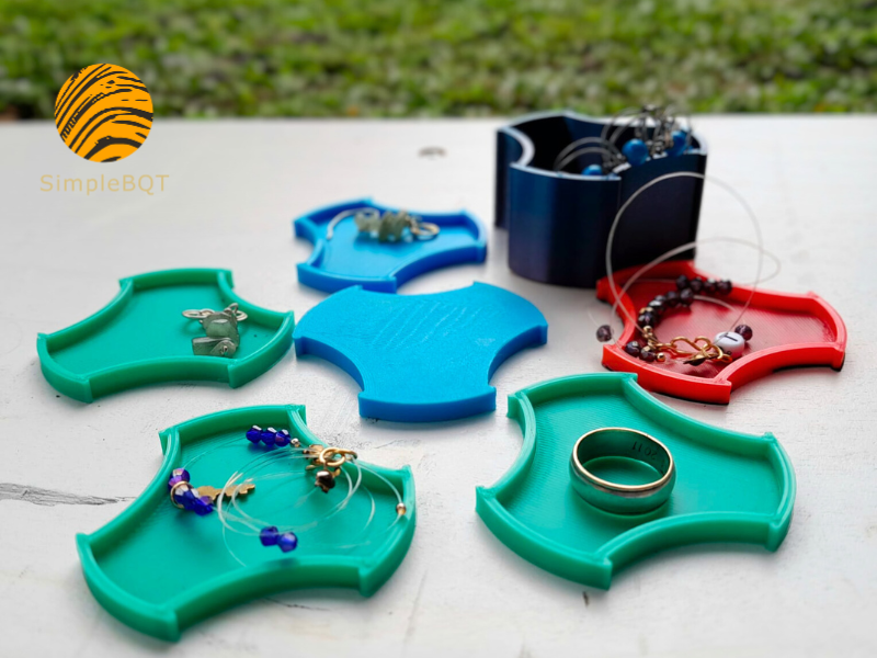 Interlocking Rings Orginizer Tray by SimpleBQT | Download free STL ...