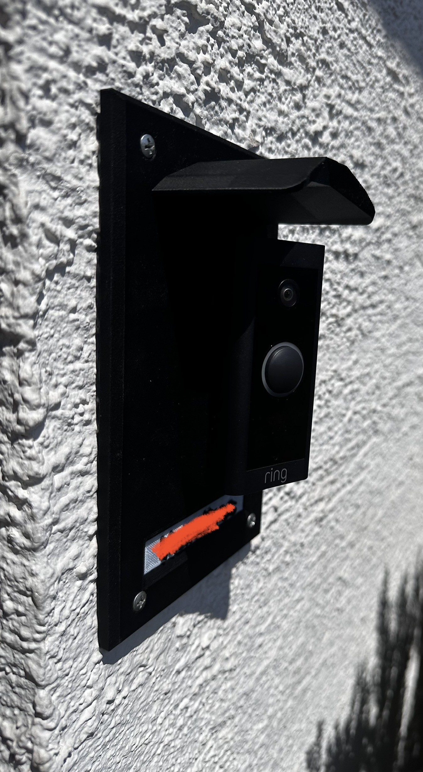 Ring Doorbell Platform with Roof (Aslant 15Deg) by HalloGen | Download ...