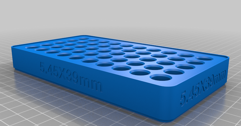 5.45X39mm Stacking Loading Block by brass_ring | Download free STL ...