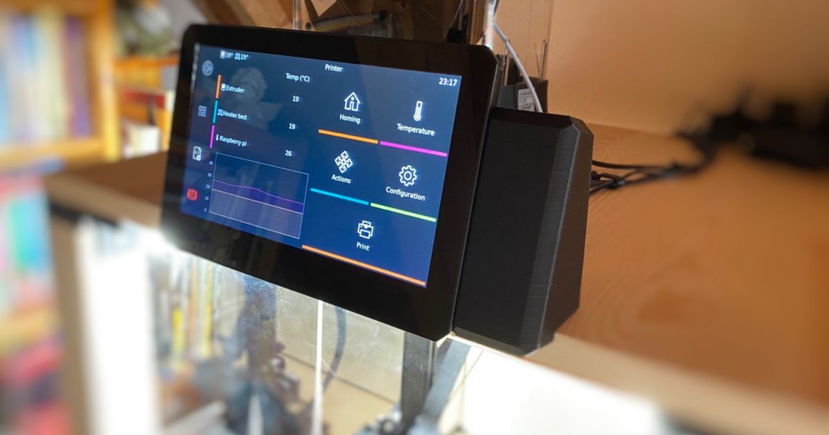 Screen Mount for Magedock 8" Raspberry Pi Touchdisplay by Revenator ...