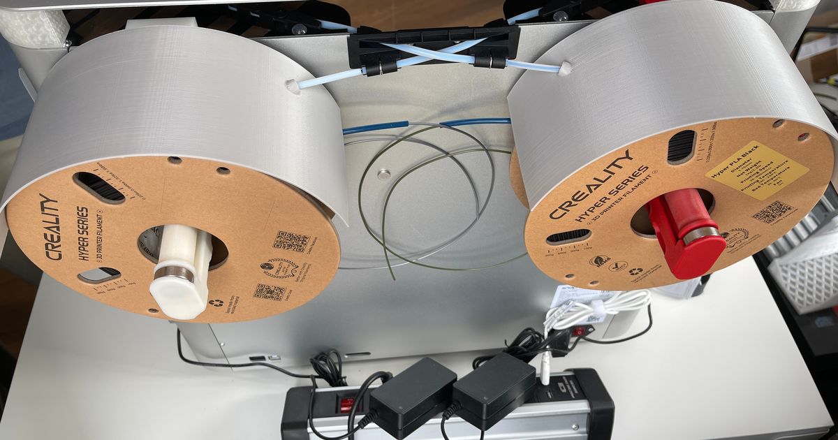 Snapmaker J1 spool holders with dust protection. by MN | Download free ...