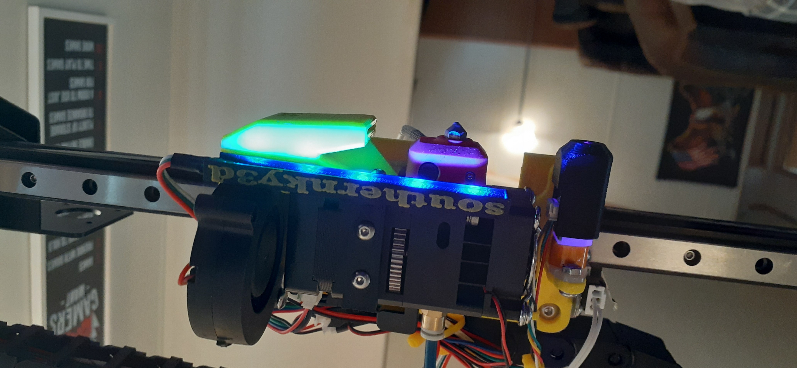 Biqu H2 5 Neopixel Mount by southernky3d | Download free STL model ...