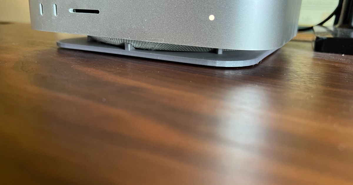 Mac Studio Base by Drums501 | Download free STL model | Printables.com