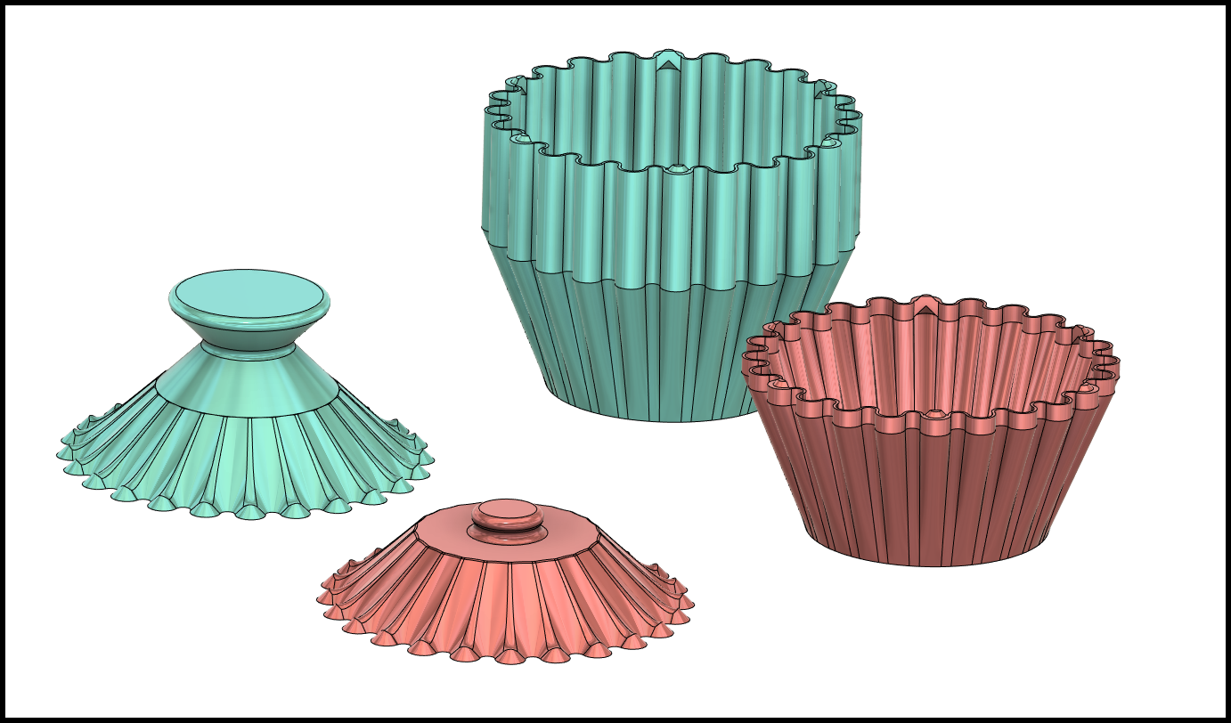 Pleated Coffee Filter Jar by Ed Johnson | Download free STL model ...