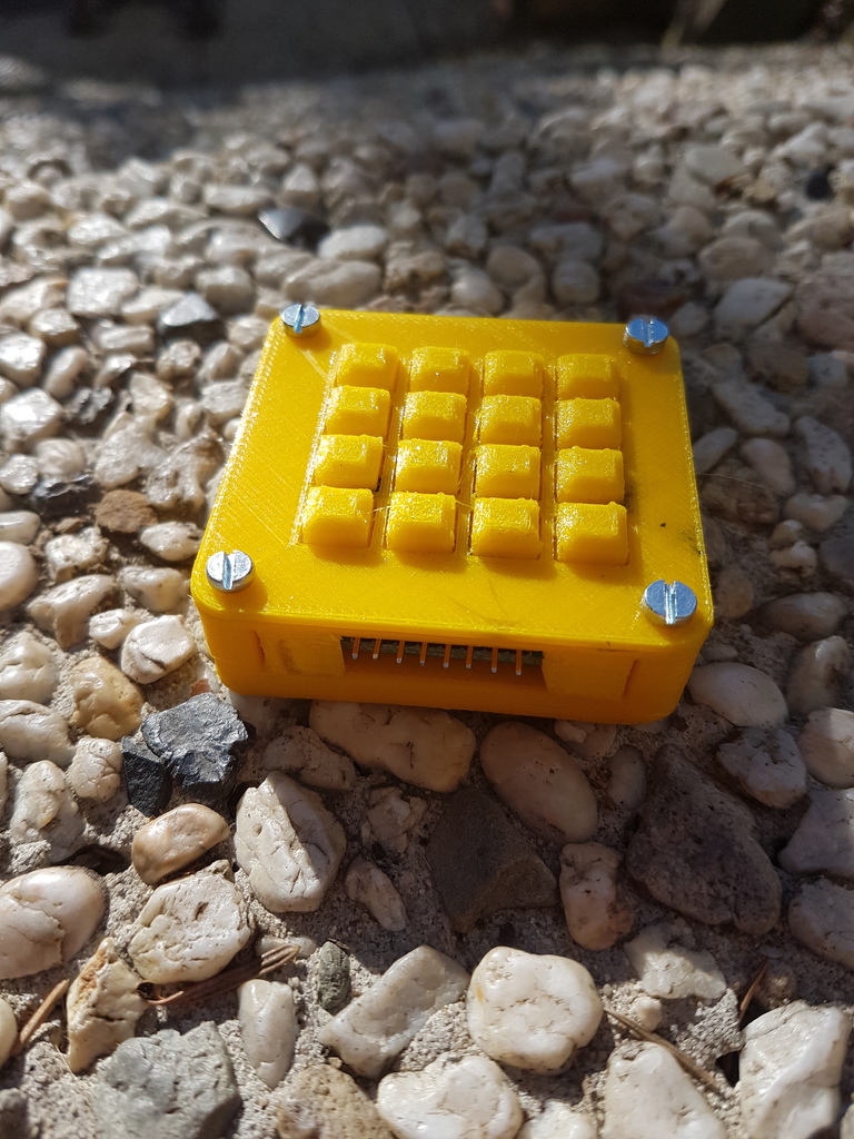 44 Matrix 16 Keys Button Keypad Keyboard Case By Schlachtschiff Download Free Stl Model