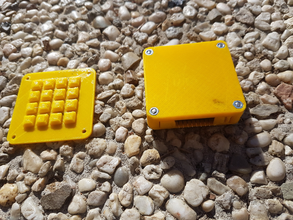 44 Matrix 16 Keys Button Keypad Keyboard Case By Schlachtschiff Download Free Stl Model 
