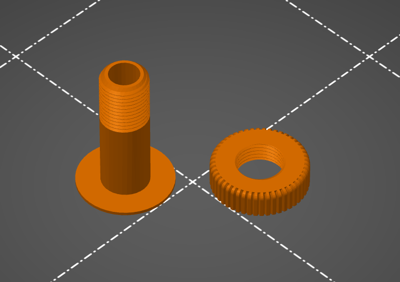 hole cover with thread (Cable Pass Through) by christiangda | Download ...