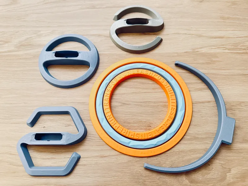 Spinning Rings Sculpture by Daniel | Download free STL model ...