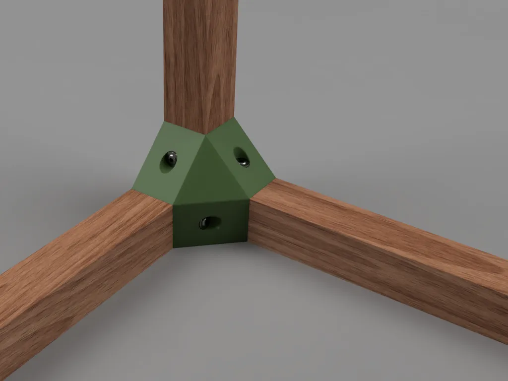 Corner brackets for simple square corner by BubsBuilds | Download free ...
