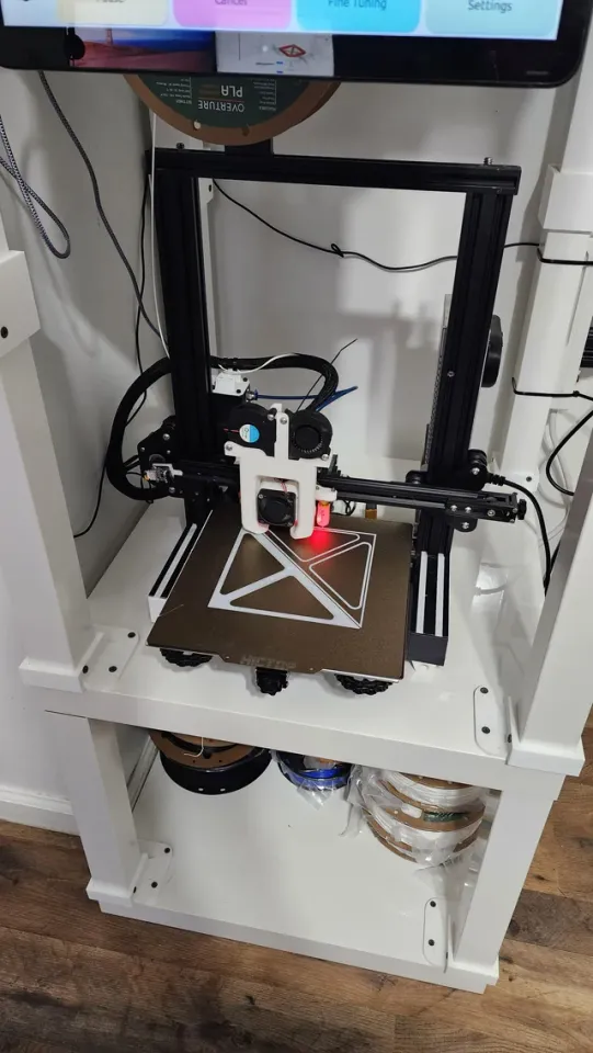 Ikea Lack Super Budget Dual 3D Printer Stand von Zach Hovick Kostenloses STL Modell herunterladen Printables