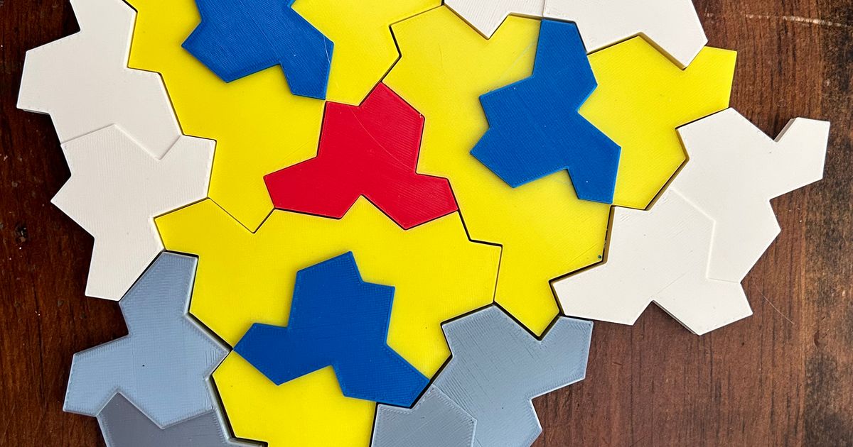 Einstein Meta-tiles by Ken Levasseur | Download free STL model ...