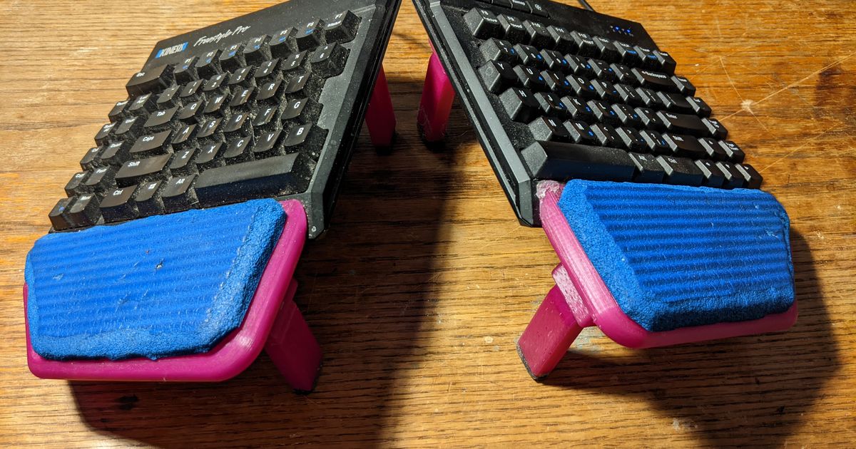 Kinesis Freestyle Pro Keyboard - Wrist Rest and Risers by zimboptoo ...