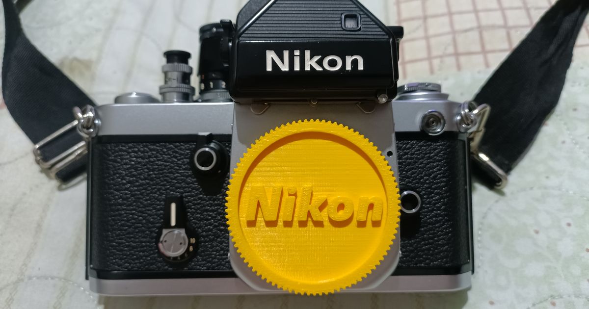 Nikon Body Cap by Eduardo Lourenço Pinto Jr | Download free STL model ...