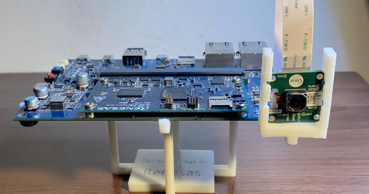 Renesas RZ/V2L and Google Coral camera holder by Solomon Githu ...