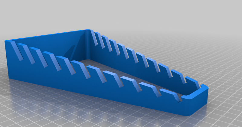 Customized Wrench Organizer 11 slots by Foden | Download free STL model ...