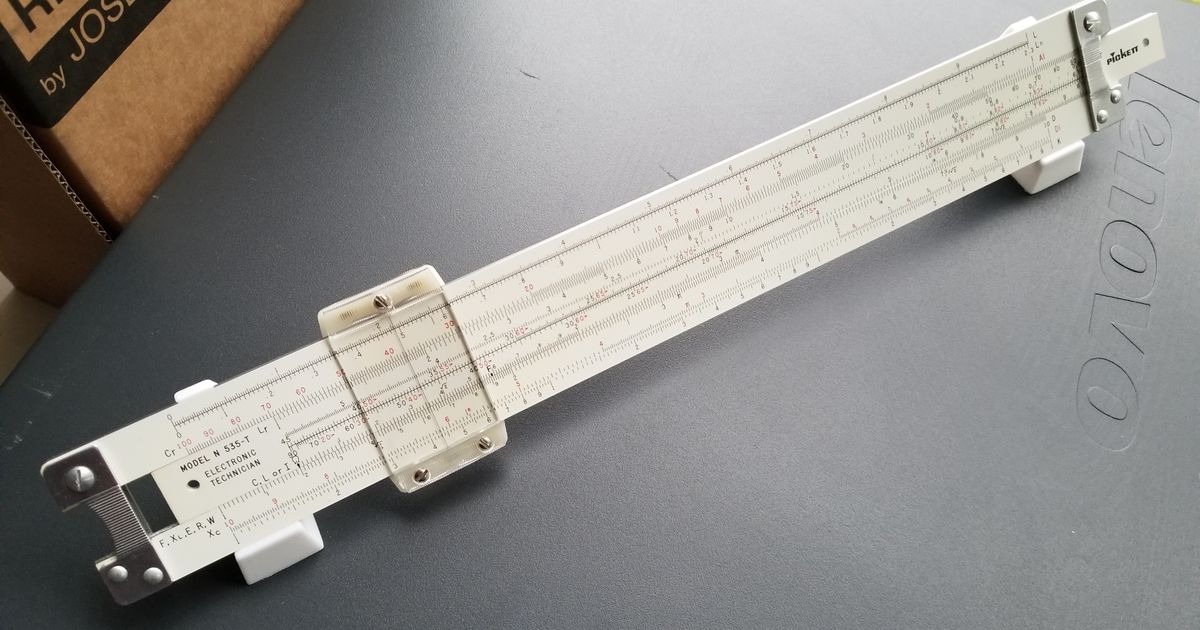 Slide Rule Stand by GerryPB | Download free STL model | Printables.com