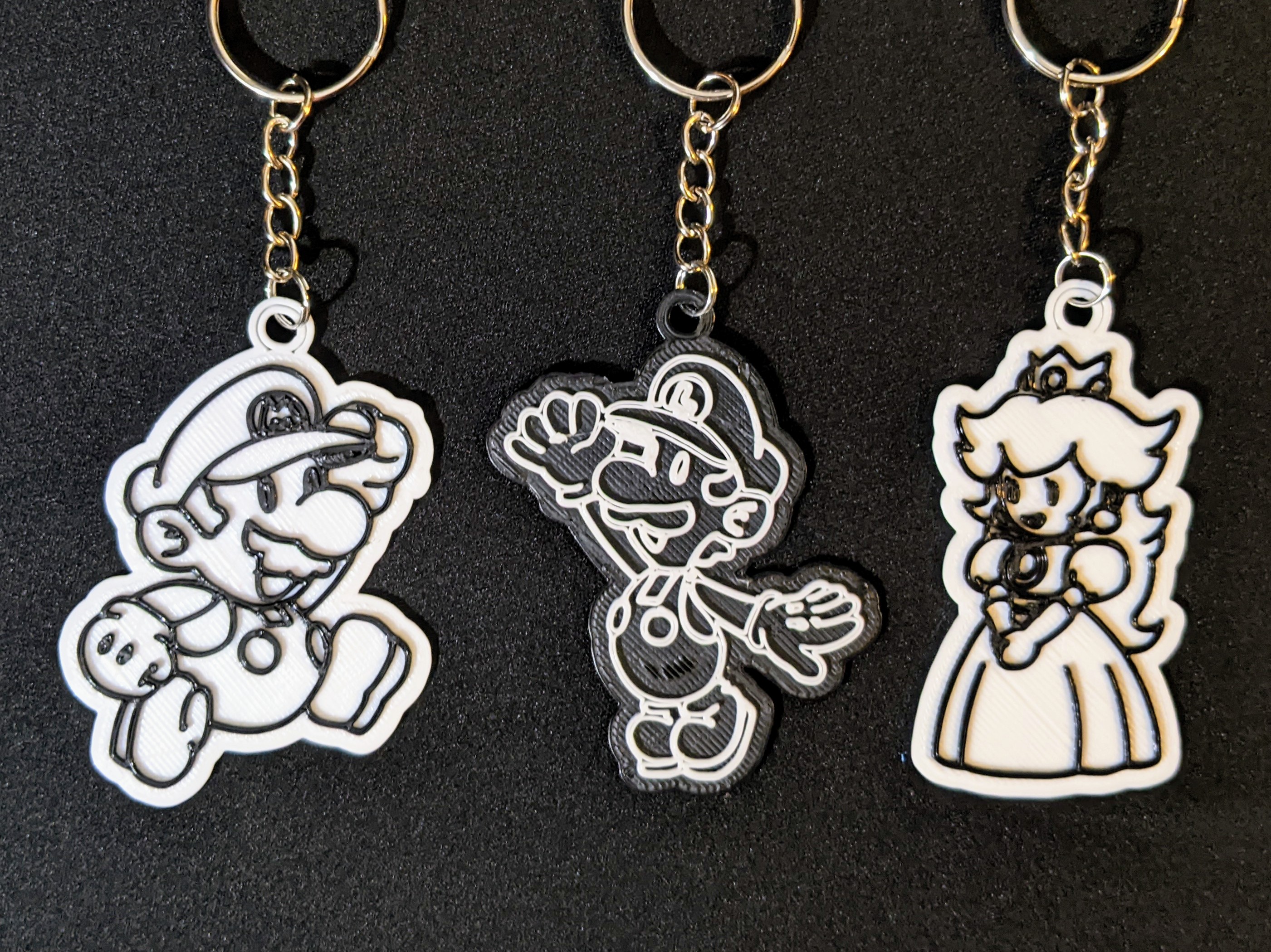 Paper Mario Crew Keychains by Grandpa 3DPrints | Download free STL ...