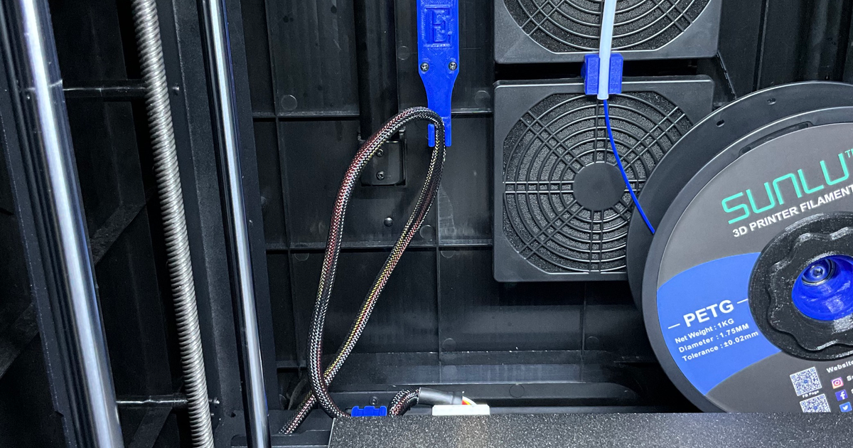 QIDI Heat Bed Cable Guide by mgethan | Download free STL model ...