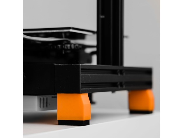 Ender 3/pro/v2 Feet Riser - 38mm/45mm total clearance por squirrelf3d ...