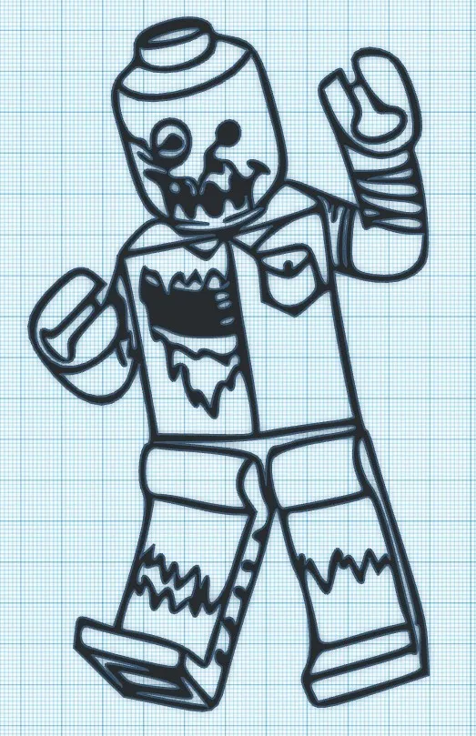 ZOMBIE - LEGO - WALL ART by Ogama Industries | Download free STL model ...