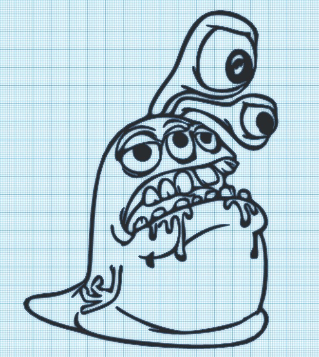 SLUG - MONSTER - WALL ART by Ogama Industries | Download free STL model ...