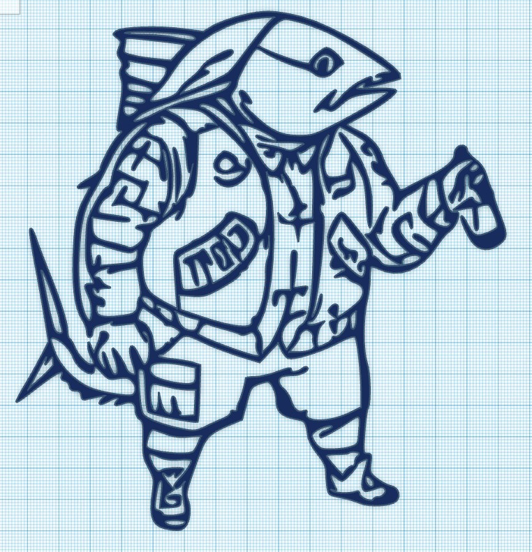 TUNA-FISH-MAN - WALL ART by Ogama Industries | Download free STL model ...