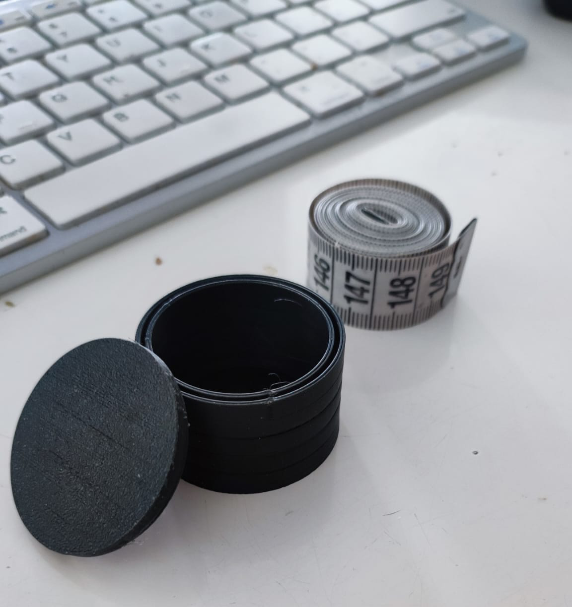 tiny box for soft tape measure / soft ruler by Di-Jo Heemskerk ...