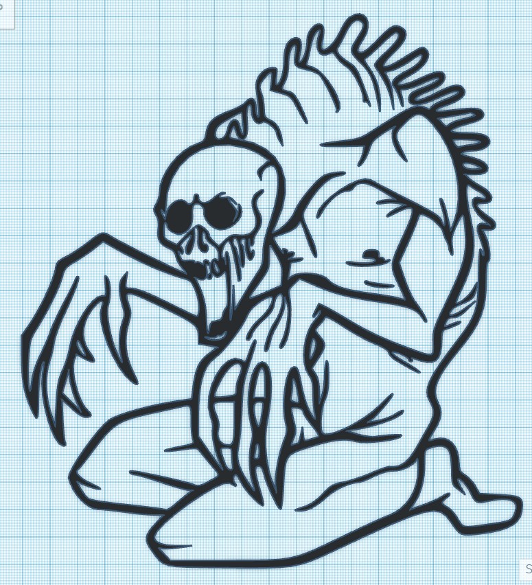 SKELETON-SEA-MONSTER - WALL ART by Ogama Industries | Download free STL ...