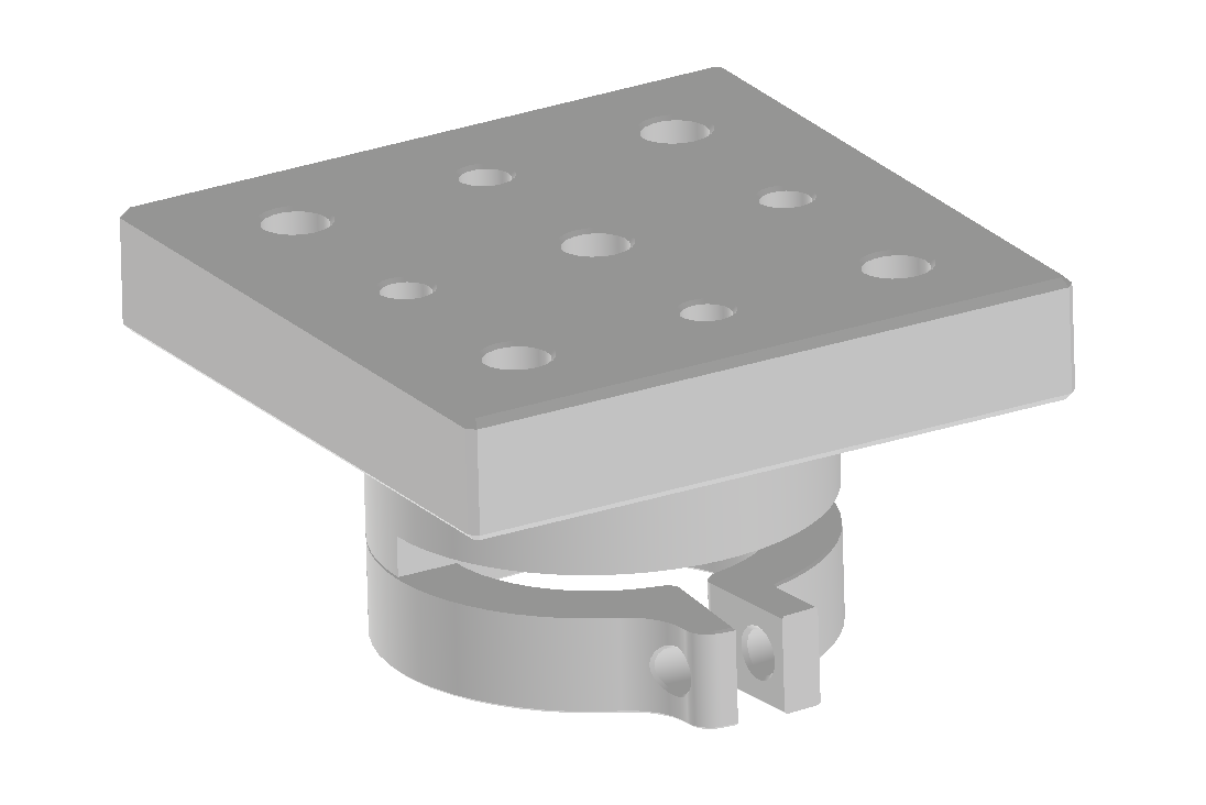 1,5" Post Platform / Montageplattform für 1,5" Pfosten by Open ...