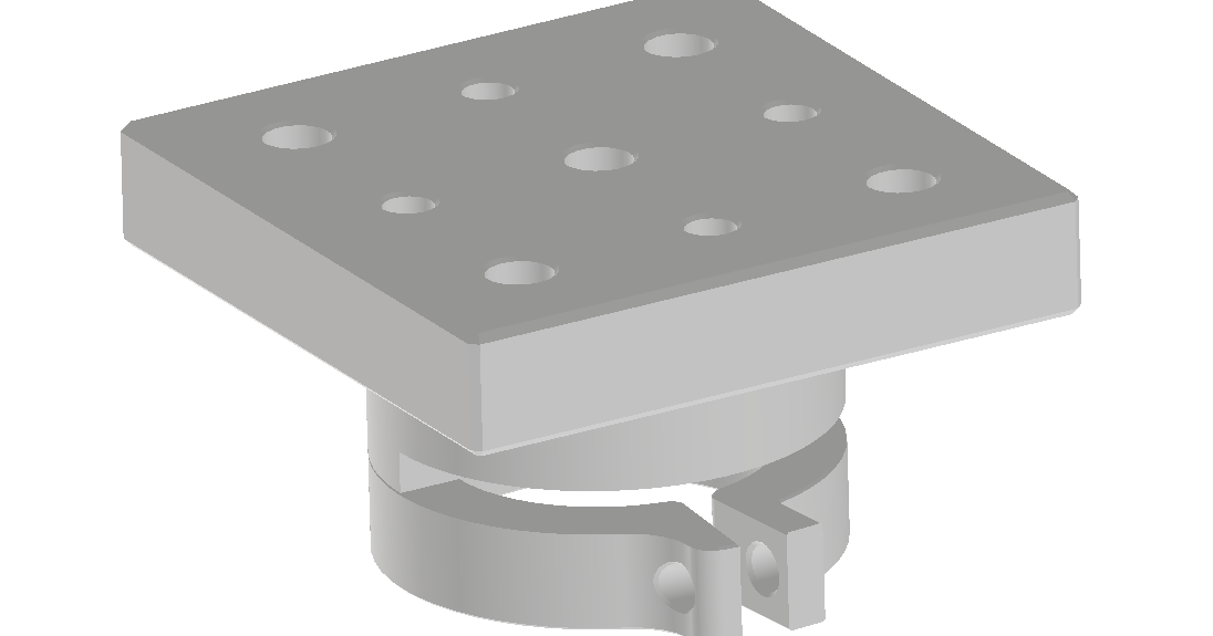 1,5" Post Platform / Montageplattform für 1,5" Pfosten by Open-Laboratory | Download free STL ...