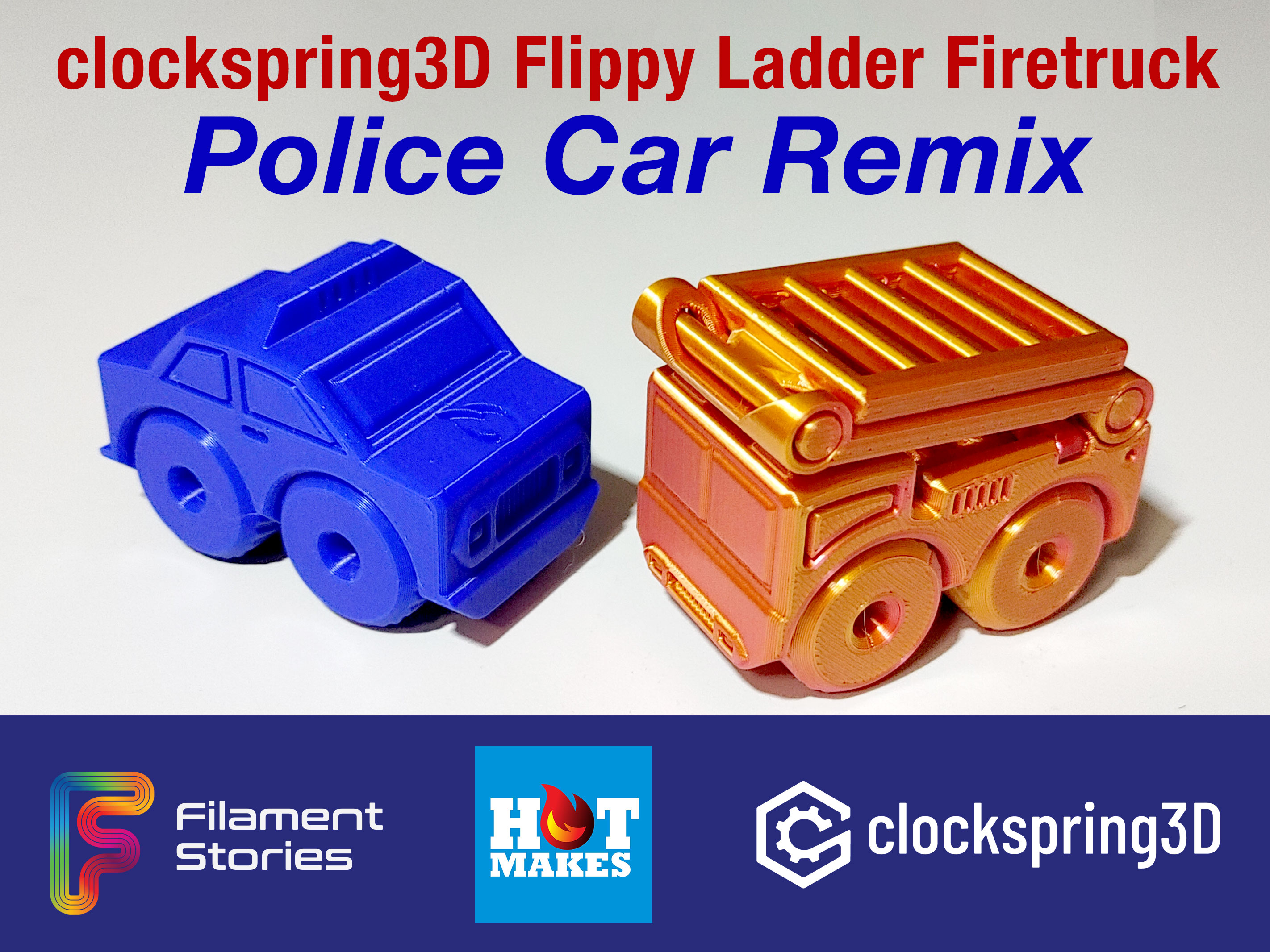 Police Car Remix of Clockspring3D Flippy Ladder Firetruck by fixumdude ...