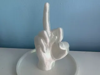 Middle Finger Ring Holder by Santiago Vira | Download free STL model ...