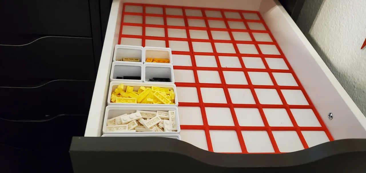 Gridfinity baseplates for IKEA Alex (skinny) for smaller printers by ...