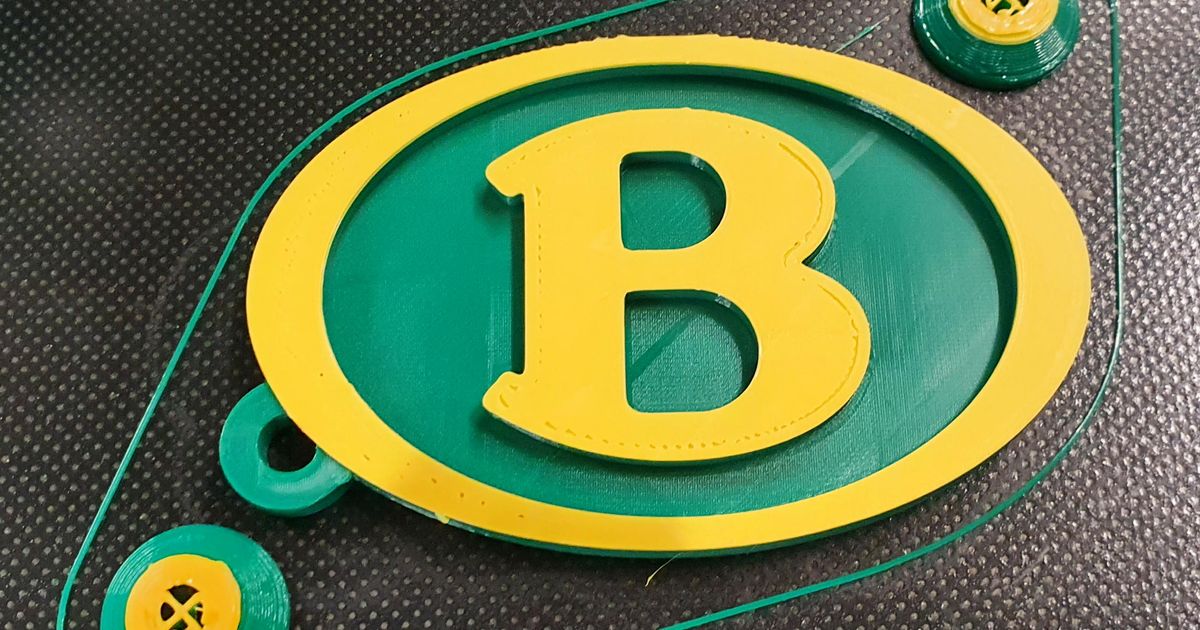 Keychain with SNCB logo by bollibe | Download free STL model ...