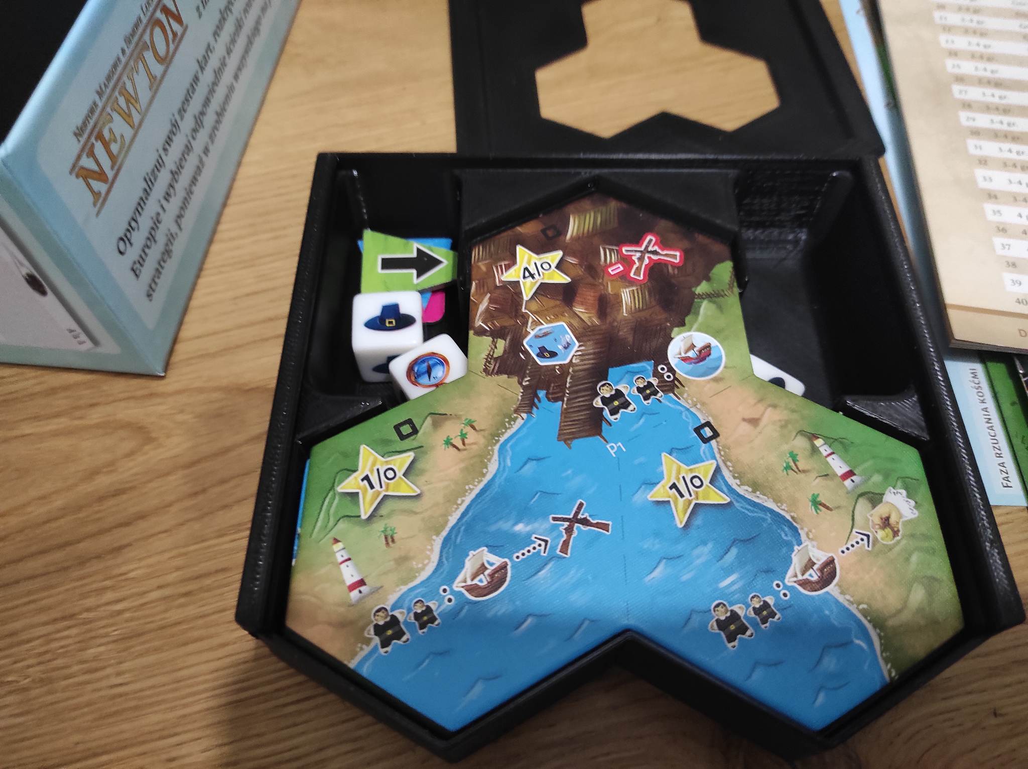 Dice Settlers Board Game Insert / Organizer by Sortirus | Download free ...