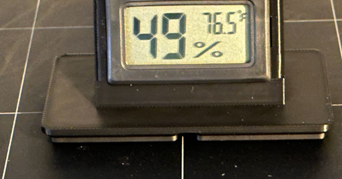 Gridfinity Thermometer / Hygrometer Holder by Fangoh | Download free ...