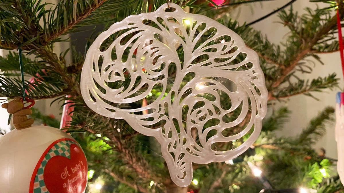 Brain Christmas Ornament by Robert | Download free STL model ...
