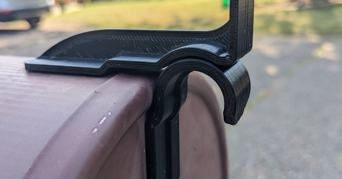 Mailbox Door Pull Hook and Latch by Eclsnowman | Download free STL ...